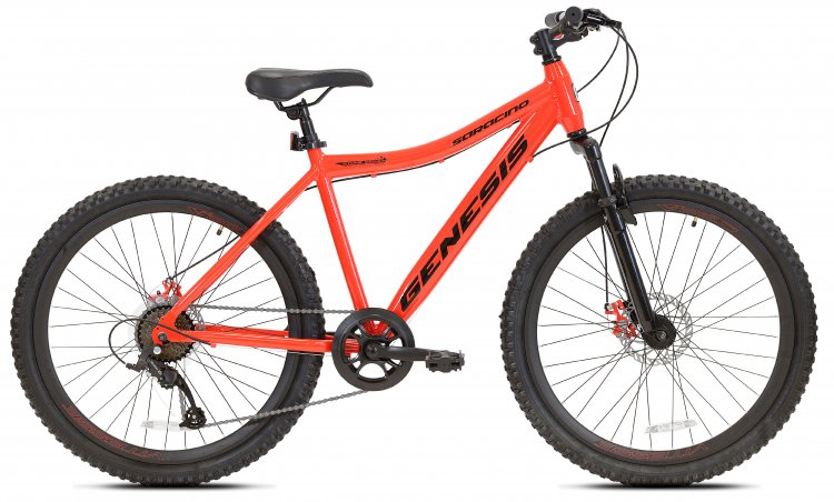 Genesis 26 Saracino Men's Mountain Bike, Red