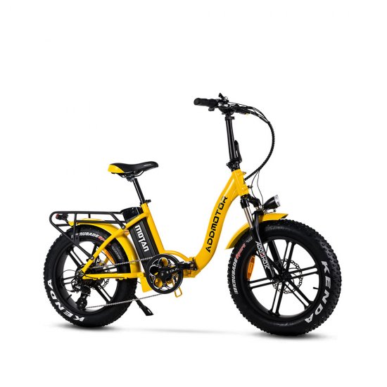 20 16Ah 750W 48V Electric Commuter and Folding Bikes, Yellow E-bike