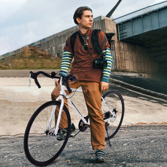 Begasso Shimanos Aluminum Full Suspension Road Bike